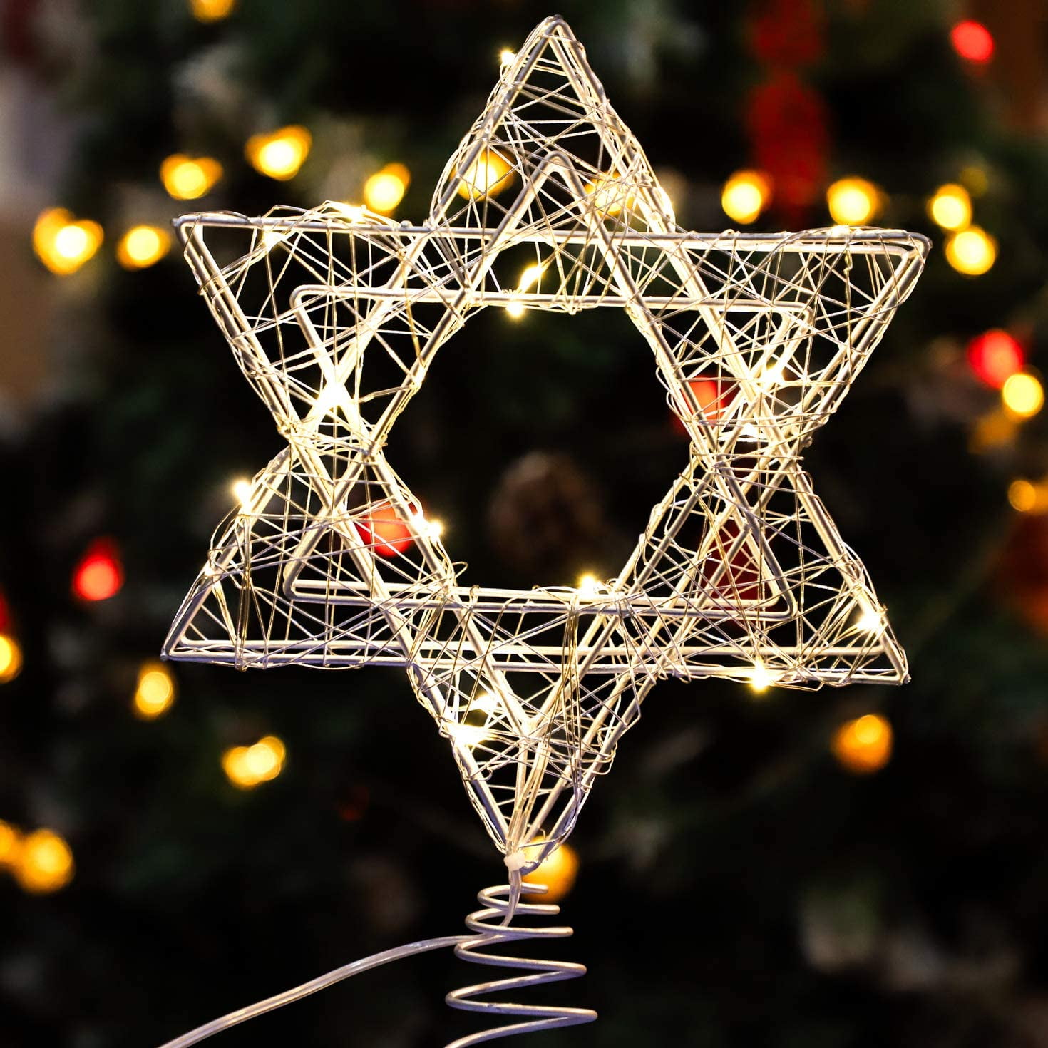 Click here for Geecy Star Of David Hanukkah Christmas Rattan Tree... prices