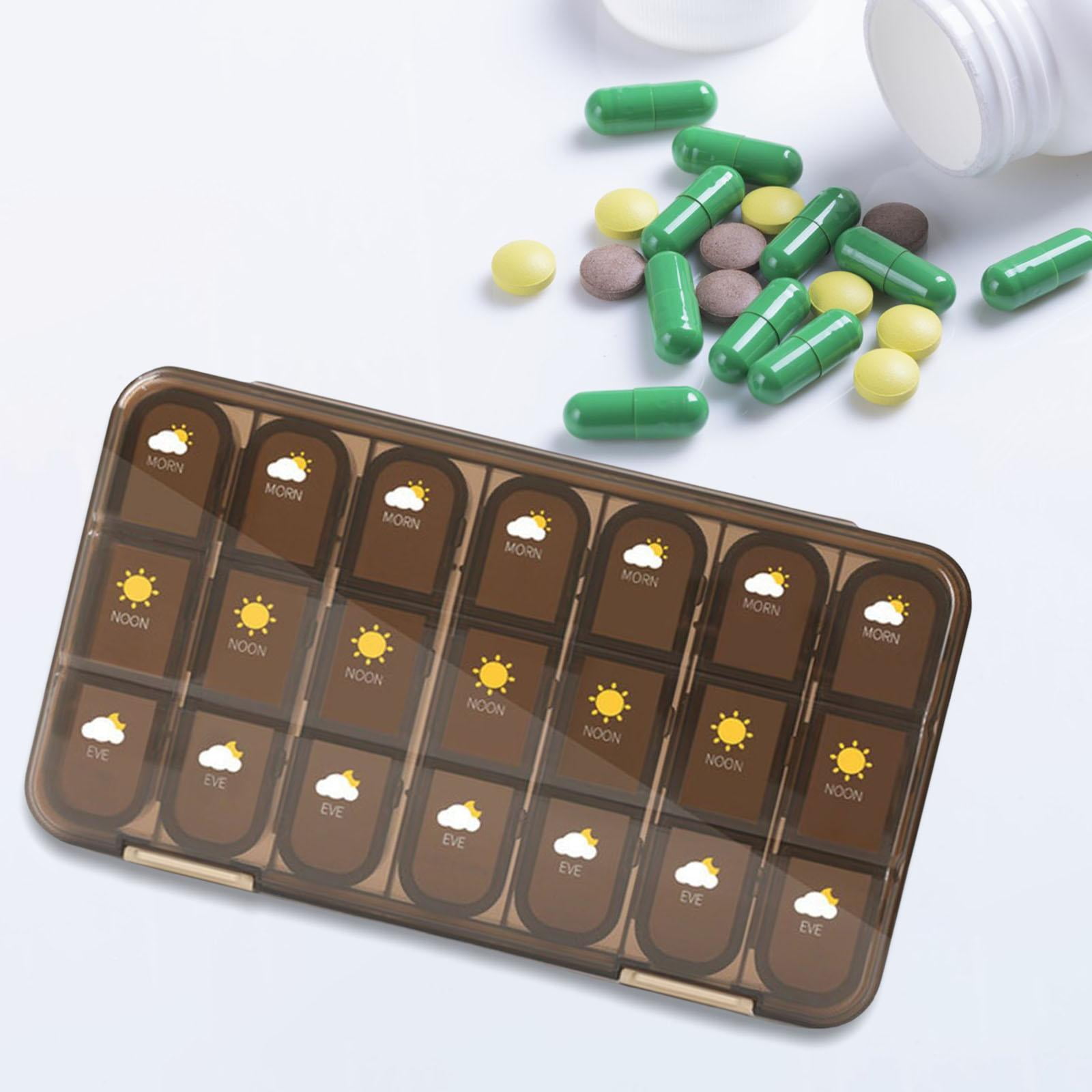 Organizador de pastillas l 3 veces /caja a de compartimentos a prueba ...