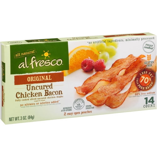 Al Fresco Original Uncured Chicken Bacon, 3 Oz. - Walmart.com - Walmart.com Al Fresco Original Uncured Chicken Bacon, 3 Oz. - Walmart.com - Walmart.com