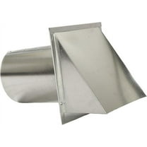FAMCO Galvanized Steel Hooded Wall Vent with Screen and Damper, Used ...