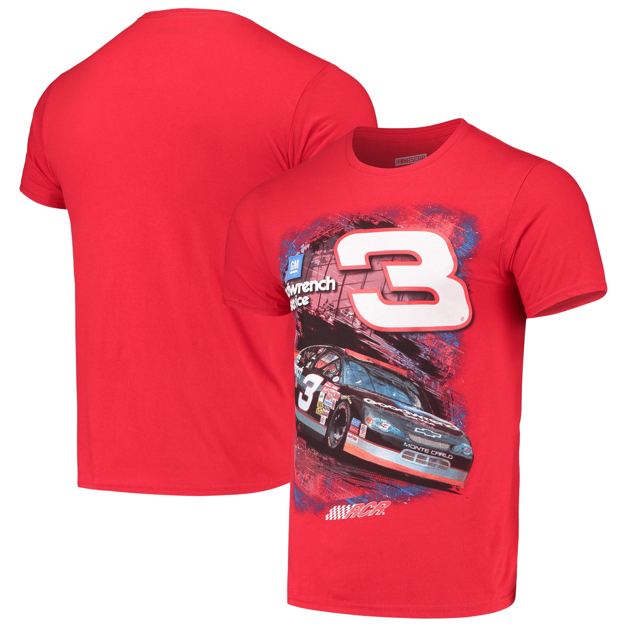 Checkered Flag Dale Earnhardt 3 Mens Legacy 2 Sided Crew Neck T Shirt Checkered Flag Dale Earnhardt 3 Mens Legacy 2 Sided Crew Neck T Shirt