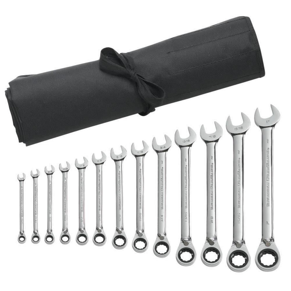 GearWrench 13 Pc. Reversible Combination Ratcheting Wrench Sets, Inch ...
