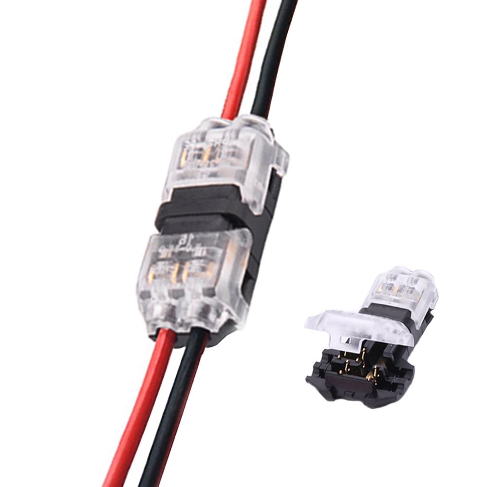 Brightfour Small Electrical Tap, 2 Way 2 Pins, Low Voltage Wire ...