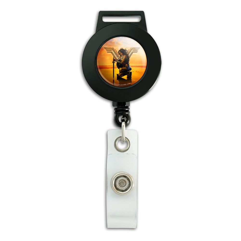 Wonder Woman Movie Poster Lanyard Retractable Reel Badge ID Card Holder ...