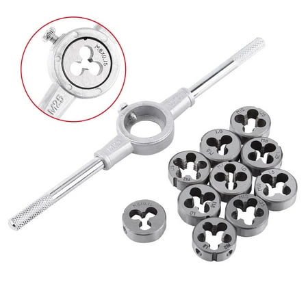 Rdeghly Threading Tool, Tapping Tool,11PCS/Set Screw & Die External ...