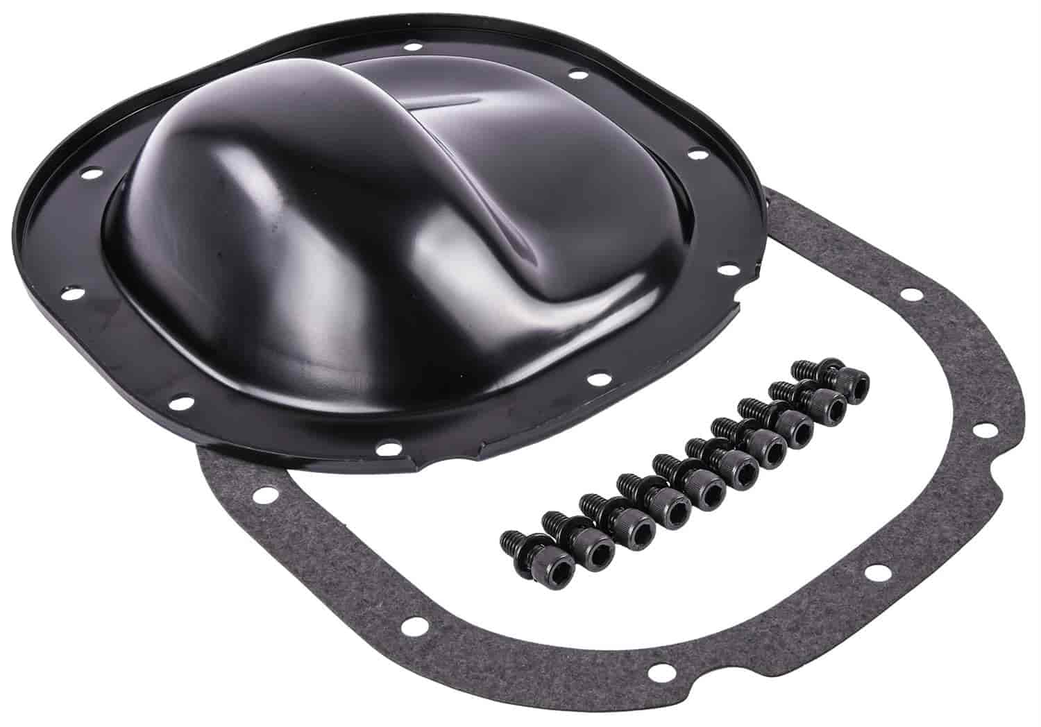 JEGS 62558 Steel Differential Cover Ford 8.8 in. 10-Bolt Black EDP ...