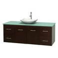 Wyndham Collection Centra 60 inch Single Bathroom Vanity in Matte White ...