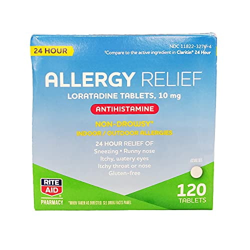 Rite Aid 24 Hour Loratadine 10 Mg Allergy Relief 120 Tablets Non Drowsy rite-aid-24-hour-loratadine-10-mg-allergy-relief-120-tablets-non-drowsy