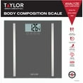 Taylor LCD Body Composition Scale, Gray Glass, 400lb Capacity - Walmart.com