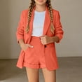 Byoo Little Girls Solid Color Blazer Outfit formal Jacket Dress Shorts ...