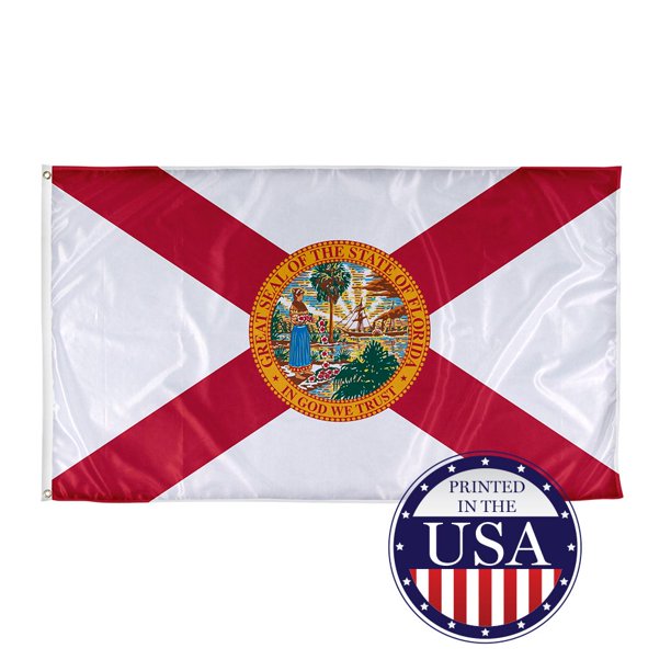Florida State Flag - 3ft x 5ft Knitted Polyester, State Flag Collection ...