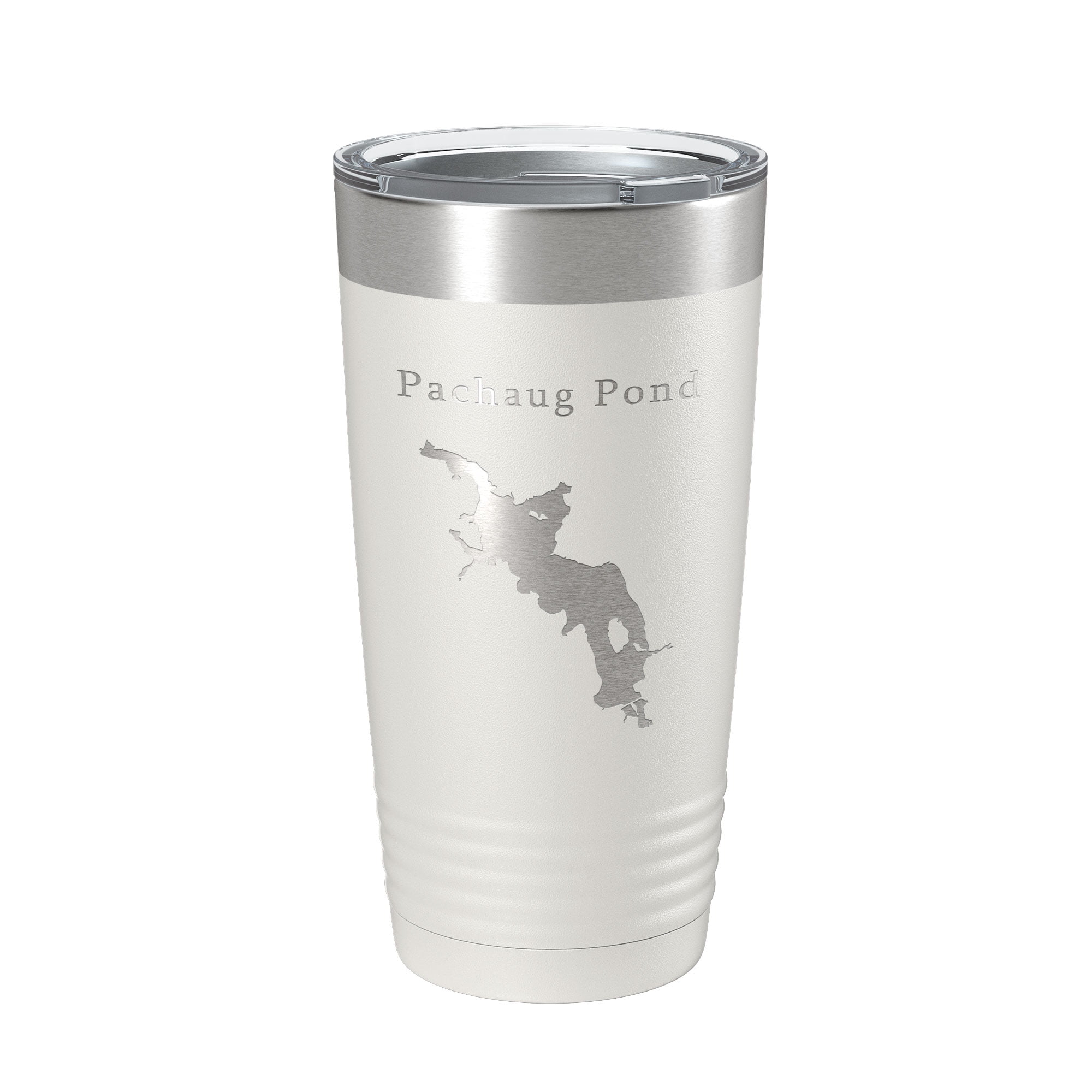 Pachaug Pond Tumbler Lake Map Travel Mug Insulated Laser Engraved ...
