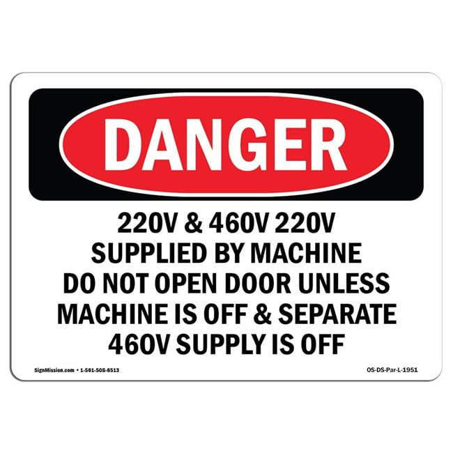 Portrait OSHA DANGER Fire Pump Room Sign With Symbol, 54% OFF