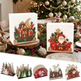 Agiufgs Christmas Tree Napkin Holder, Wooden Vertical Napkin Holder ...
