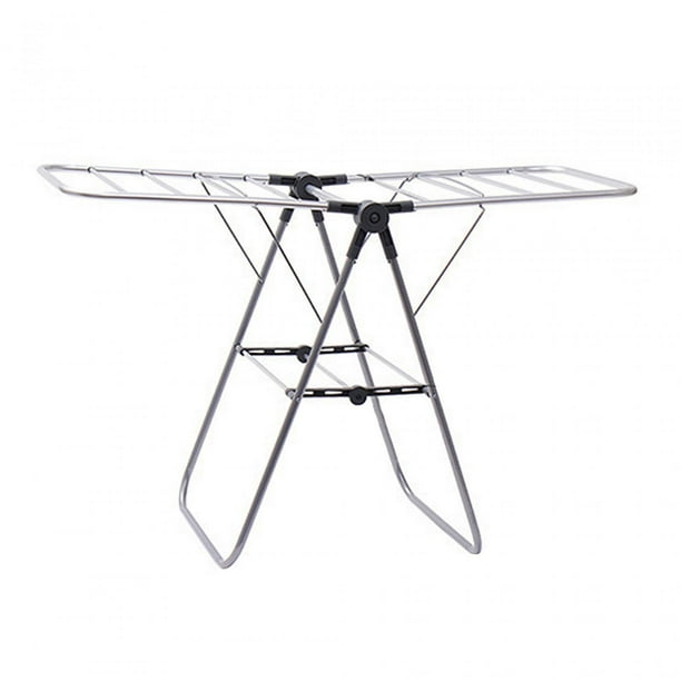 Collapsible Metal Clothes Drying Rack Station Foldable Free Standing ...