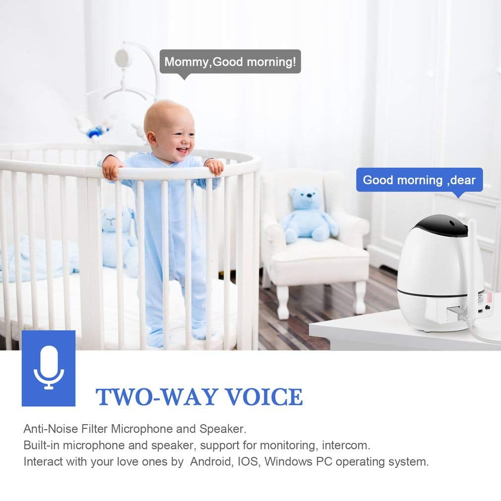 1080P WiFi IP Camera Baby Monitor with HD Night Vision, Motion ...