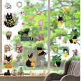 8 Styles Cat Window Clings Pets Spring Wall Stickers Animal PVC ...