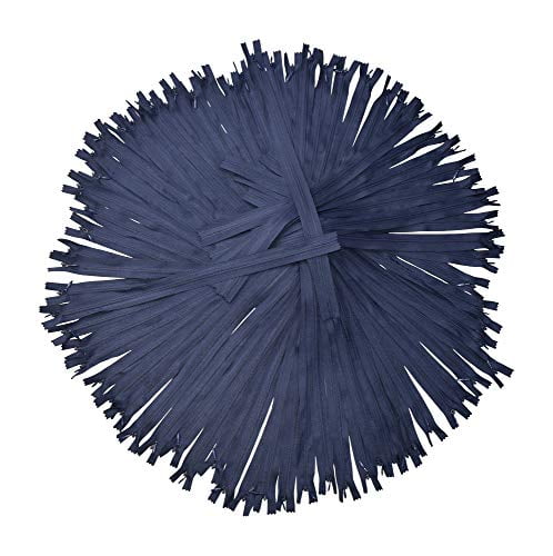 Navy Blue Nylon Invisible Zipper for Sewing, 8 Inch Bulk Hidden Zipper ...