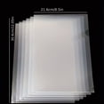 50-Pack A4 PVC Waterproof L-Shaped Plastic Folders, Document Holders ...