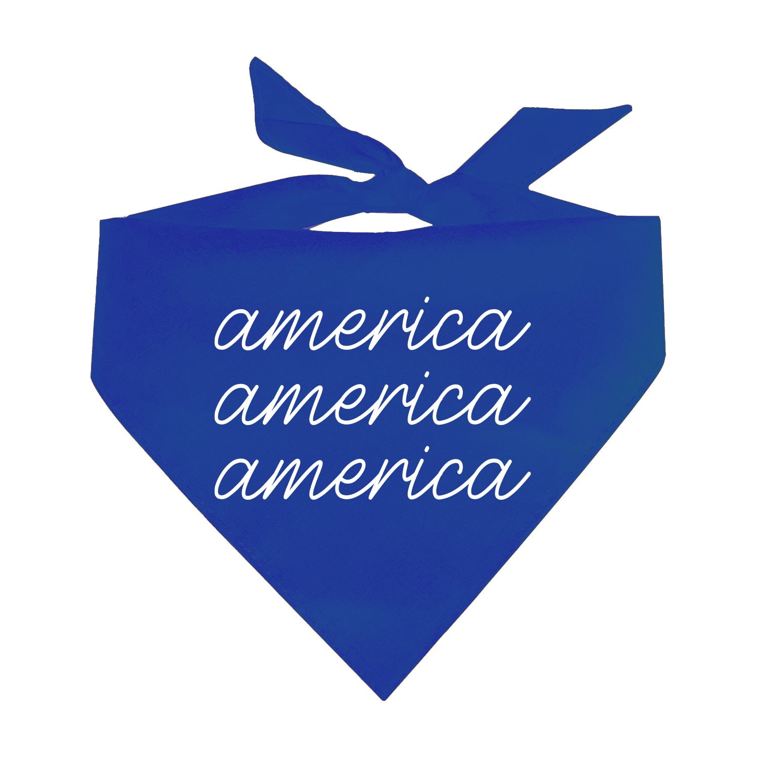 America America America Patriotic Triangle Dog Bandana For Fourth Of ...
