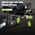 Sioweci Electric Hydraulic Jack Emergency Tool Kit with Window-Breaking ...