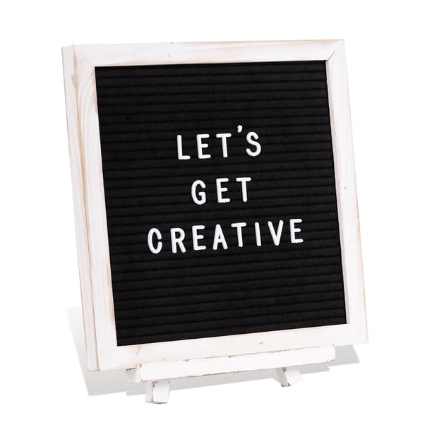 Felt Letter Board with Stand,10x10 inch Changeable Letterboard and ...