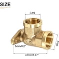 BDKWID-G1/2 x G1/2 (Female x Female) 90 Degree Brass Pipe Fitting ...