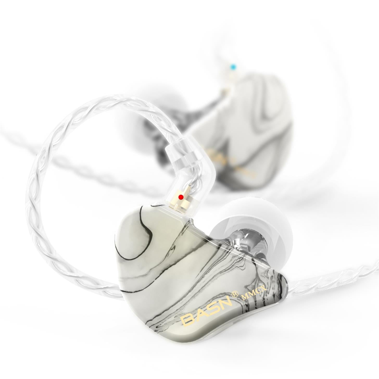 BASN MMCX in-Ear Monitors Headphones, Triple Drivers with Rich Bass ...