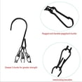 8 Pack 21.6（55cm） Inch Hanging Basket Chains 3 Point Black Metal ...
