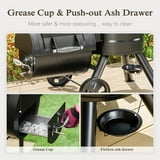 Alpha Joy Vertical Charcoal Grill, 5-Layer Adjustable Grates, 961 sq in ...