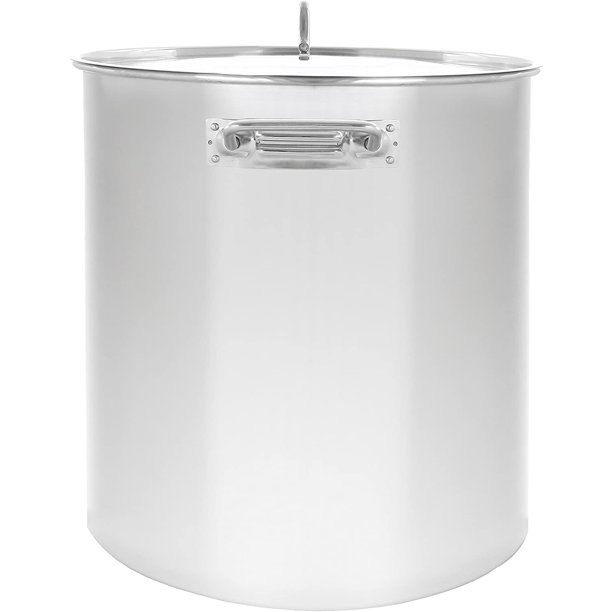 Heavy Weight Aluminum Stock Pot with Cover, 160 Qt. Aluminum-Clad Stock ...