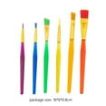 6x Paint Brushes Set, Paintbrushes Acrylic Oil Painting Nylon Hair ...
