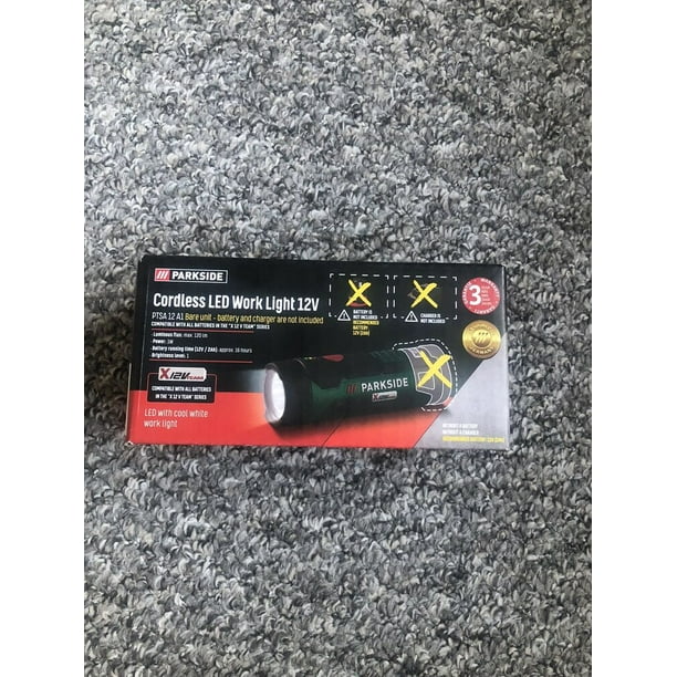 Parkside Lampe de Travail Torche LED Sans Fil 12V *Scellée Neuve ...