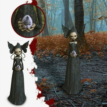 YTC SUMMIT 7 Inch Cream Toned Cold Cast Resin "Water & Moon Kuan Yin ...