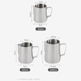 Milk Frothing Jug Stainless Steel 316L With Clear Measurement And ...