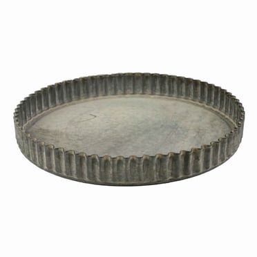 ROUND GALVANIZED METAL TRAY DUO - Walmart.com