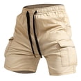 Resicozy Mens Cargo Shorts Hiking Outdoor Knee Length Cargo Shorts ...
