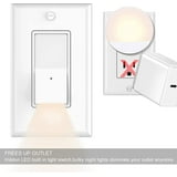 SOZULAMP Rocker Paddle Single Control Wall Light Switch With Night ...