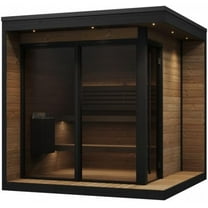 SaunaLife GL6 Outdoor Sauna Kit, Garden Luxury-Series Outdoor DIY Sauna ...
