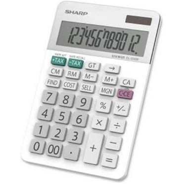 Sharp Calculators, SHRELR297BBK, EL-R297BBK 12-Digit Extra Large ...