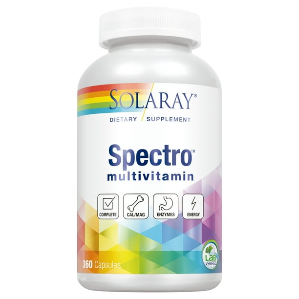 Solaray Spectro Multivitamin with Iron | Cal/Mag, Energizing Greens ...