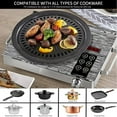 3500W Portable Infrared Cooktop, Single Burner Electric Stove, Ceramic ...