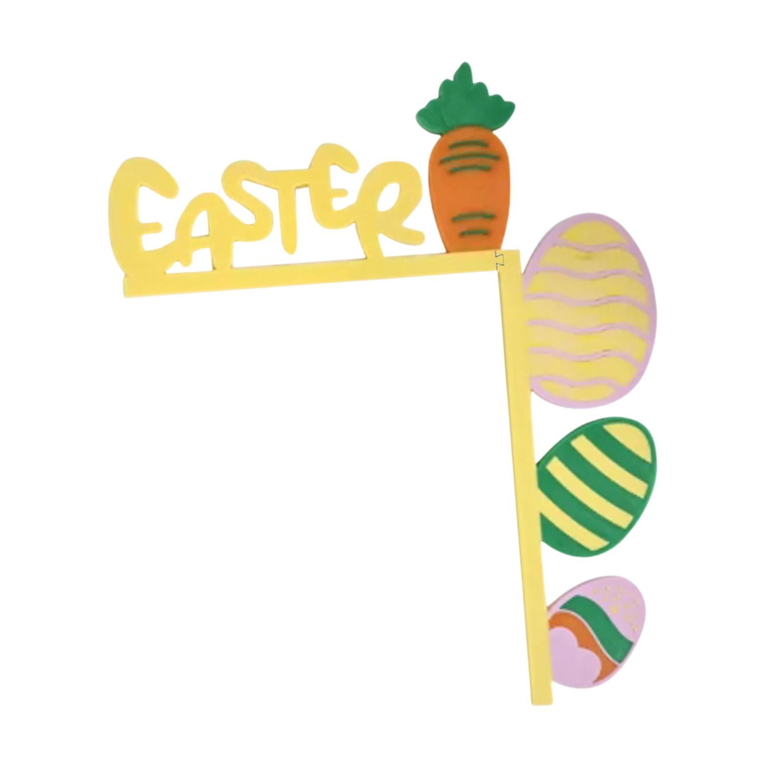 Elodie Easter Door Topper Art Craft Wooden Door Corner Sign for Window ...