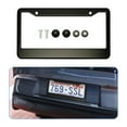 Ossuret Black Metal License Plate Frame, Durable Stainless Steel ...