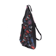 ProSport Crossbody Sling Backpack Bag Black Floral Butterfly - Walmart.com
