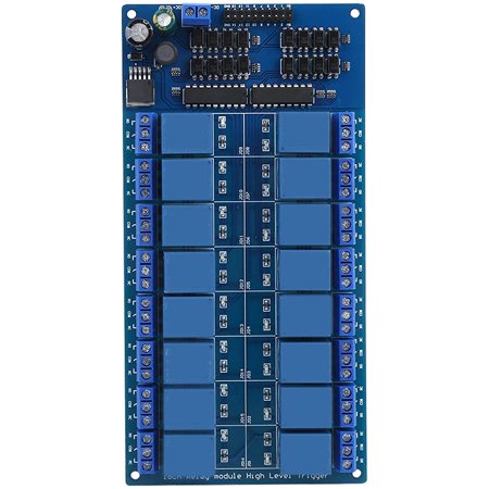 16 Channel Relay Module, 16CH Electromagnetic Board Low Level Trigger ...