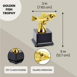 Juvale Fishing Trophy Award - Awards-Ready Base with Engraving Space ...