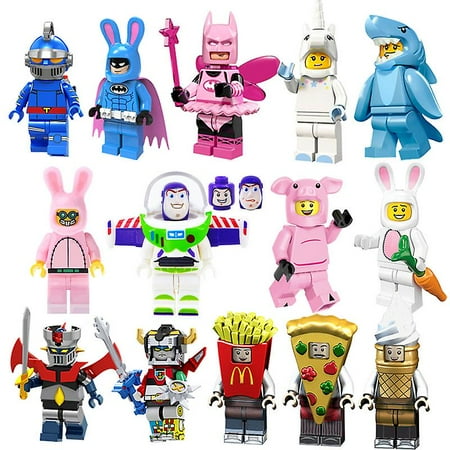 Cartoon Carrot Rabbit Unicorn Fairy Batman Shark Minifigure Compatible ...