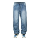Victorious Men's Essential Baggy Denim Jogger Jeans Medium - Walmart.com