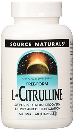 L Citrulline 500 mg Source Naturals, Inc. 60 Caps - Walmart.com ...